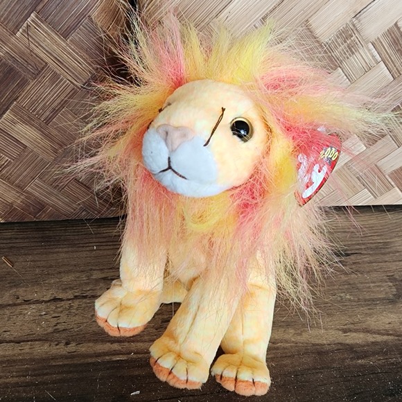 Ty | Toys | Ty Beanie Babies Bushy The Lion 200 Plush Toy New With Tags ...